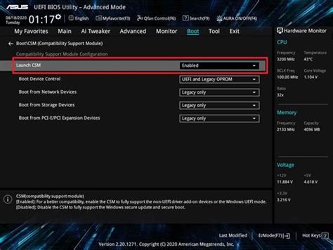 Как отключить Uefi в биосе