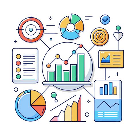 Statistics Icon Collection Vector And Illustration Containing Graph Premium Ai Generated Vector