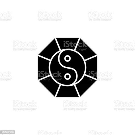 음과 양 블랙 아이콘 개념입니다 음과 양 평면 벡터 기호 기호 그림 0명에 대한 스톡 벡터 아트 및 기타 이미지 0명 개념 검은색 Istock
