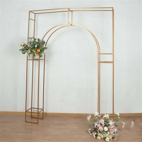 Heavy Duty Gold Metal Rectangular Arch Efavormart