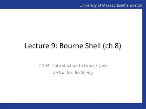 Ppt Lecture 9 Bourne Shell Ch 8 Powerpoint Presentation Free Download Id7049318