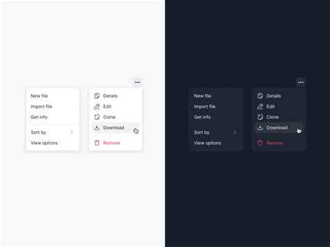 Dropdown Menu Lightdark By Final Ui On Dribbble