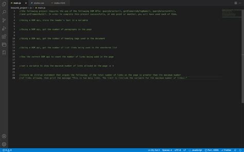 Solved Javascript Mainjs The Following Project Requires