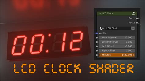 LCD Clock Shader Free Finished Projects Blender Artists Community
