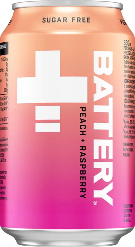 Tuotteet Battery Battery Sugar Free Peach Raspberry Sinebrychoff