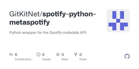 Github Gitkitnetspotify Python Metaspotify Python Wrapper For The