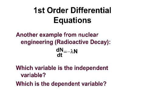 Math 231 Differential Equations Set 1 Basic Ideas