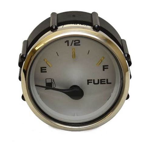 Faria Boat Fuel Gas Level Gauge Gp79701a Kronos Silver 2 Inch