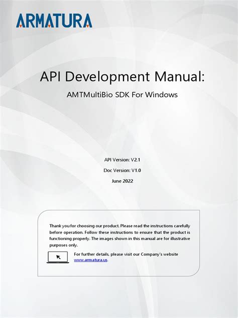 Armatura Sdk Guide Multibio 21 Windows 202206 Pdf Library Computing Application