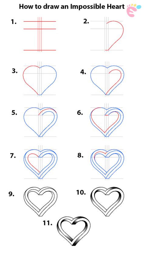 How To Draw A Step By Step Heart