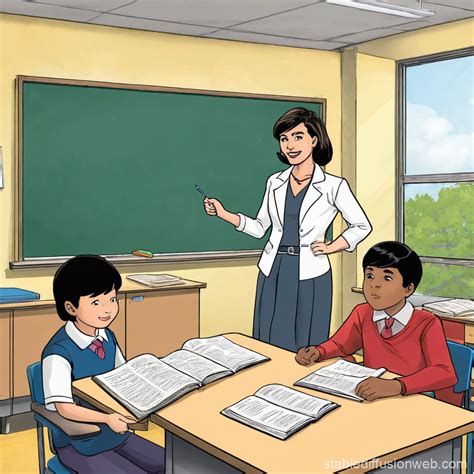 Classroom Scene Stable Diffusion Online