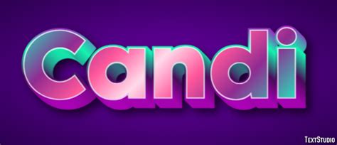 Candi Text Effect And Logo Design Name
