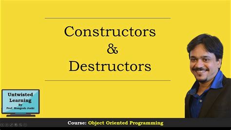 Lecture 7 Constructors And Destructor Youtube