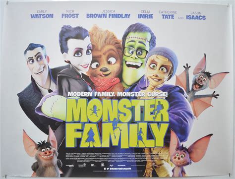 “Monster Family” Original Quad Poster - Film Poster - Movie Poster – pastposters
