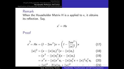 Householder Method At Madison Hales Blog