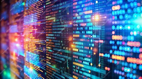 Coding Programming Source Code Screen Colorful Abstract Data Display Software Developer Web