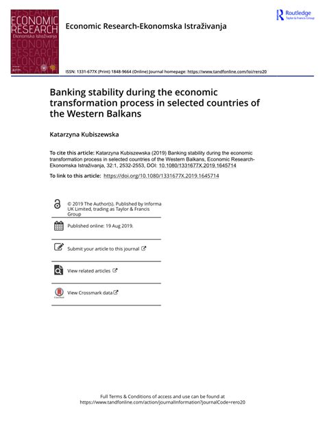 (PDF) Banking stability during the economic transformation process in ...