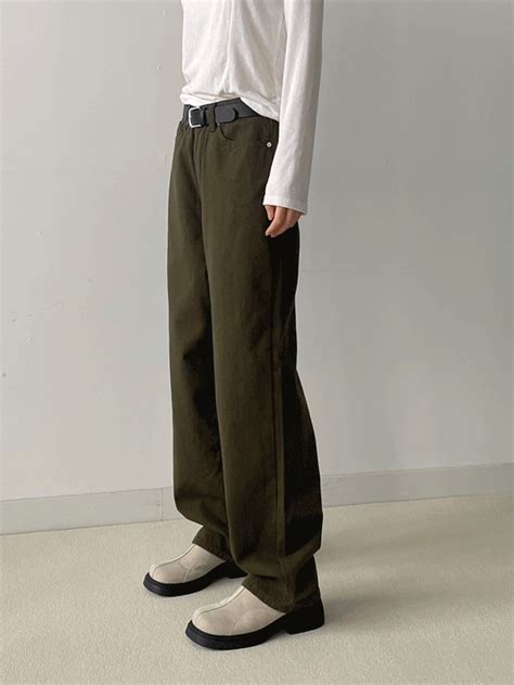 인챈트미 [unisex] 필립 코튼 와이드 팬츠 3c