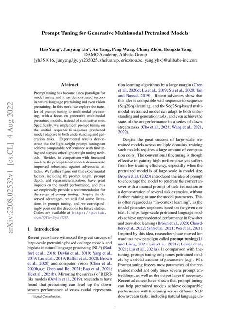 Prompt Tuning For Generative Multimodal Pretrained Models Deepai