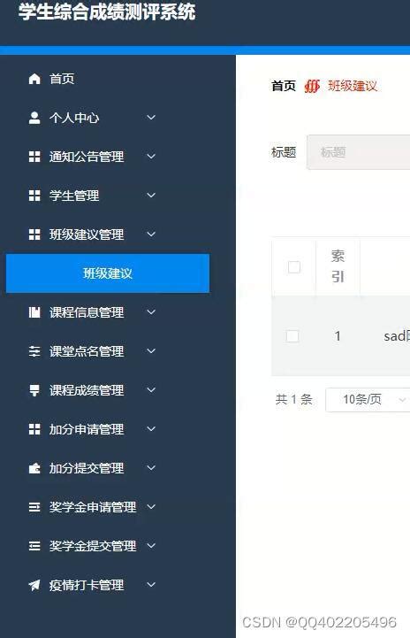 Pythondjango学生综合成绩测评系统学生成绩课堂考核系统 Csdn博客