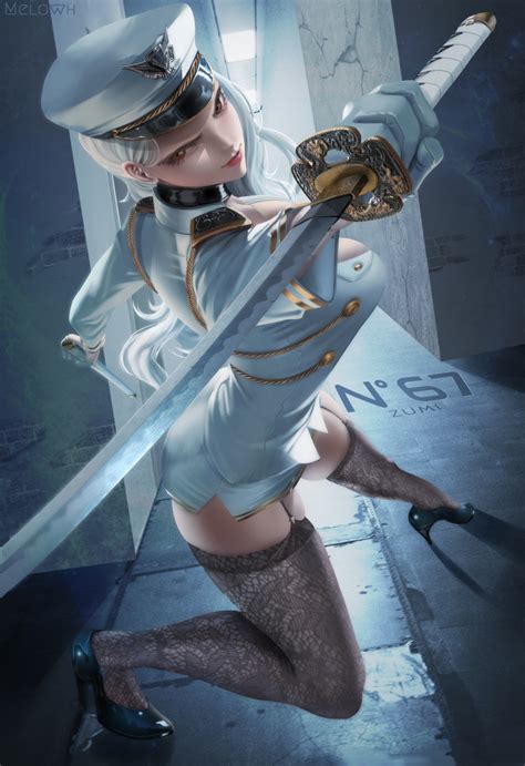 Rule 34 67 Zumidraws Breasts Choker Curvy Female Female Gloves Hat