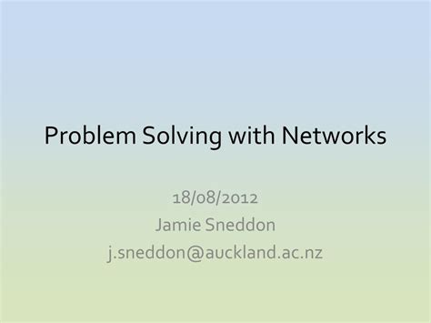 PPT Network Problem Solving Graph Theory Fundamentals PowerPoint Presentation ID 2170201