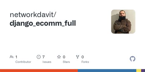 github networkdavit django ecomm full
