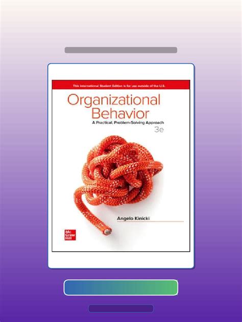 Organizational Behavior Practical Problemsolving Approach 3rd Edition Kinicki Hq File Fast