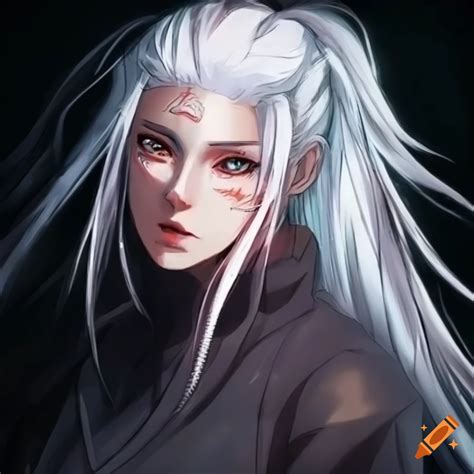 Striking Female Oc In Jujutsu Kaisen Inspired Attire With White Hime