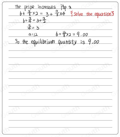 Solved Consider The Market For Product Abc When The Price Is At Php 12 Quantity Demanded Is 6