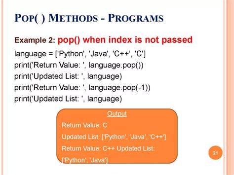 List In Python PPTX