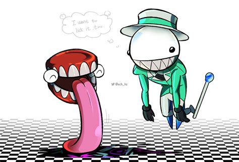 Caine And Bubble Swap Au Rthedigitalcircus