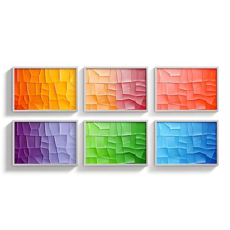 Colorful Embossed Mosaic Paper With A Mosaic Like Pattern And A Raise