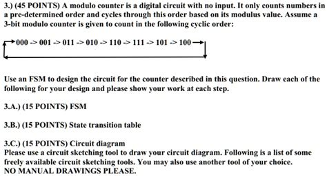 SOLVED Text Digital Logic POINTS A Modulo Counter Is A Digital Circuit With No Input It
