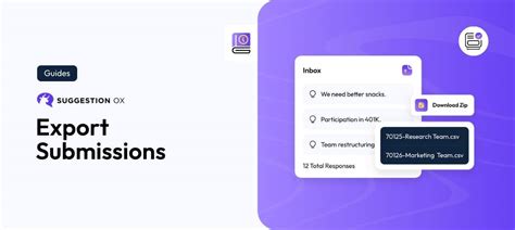Export Submissions Suggestion Ox