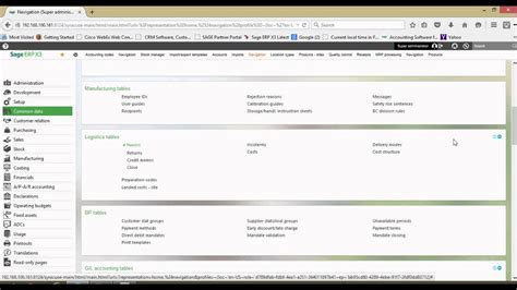 browser navigation in sage x3 youtube