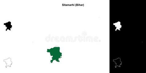 Sitamarhi Outline Map Stock Vector Illustration Of Border 368825163
