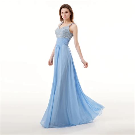 Vestidos De Fiesta Largos Azul Celeste 2021 Vestidos Azul Cielo De