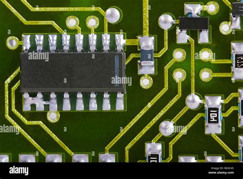 Circuit Board Detail Stock Photo Alamy