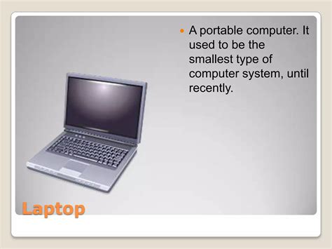 Types Of Computers Ii Pptx Laptops Computing