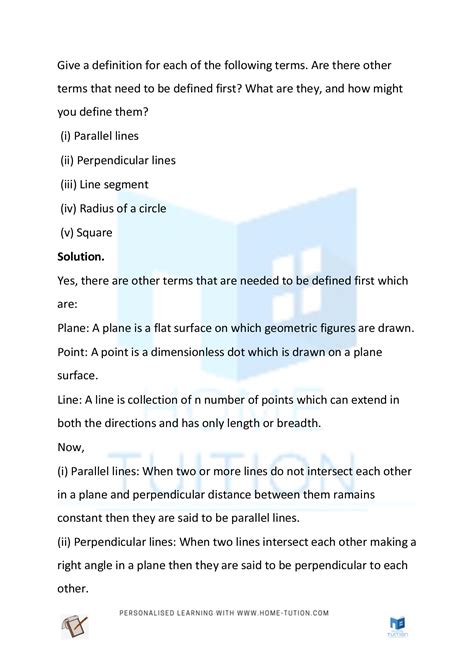 Ncert Solutions For Class 9 Maths Chapter 5 Introduction To Euclid Geometry