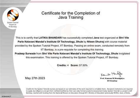 Latika Bhandari On Linkedin Java Programming Certification