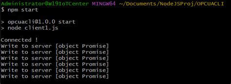 Opc Ua Client Read Data From Kepware Enterprise Ua Server Issue Node Opcua Node Opcua