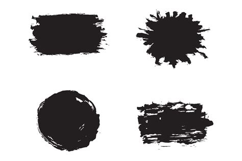 Abstract Paint Brush Stroke Set Dirty Brush Effect Grungy Brush Stroke 16363888 Vector Art At