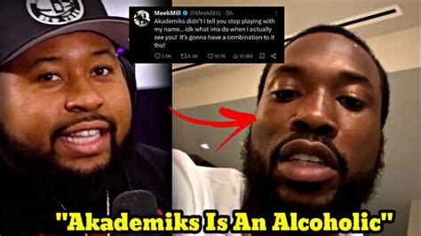 You Fell The Fk Off Dj Akademiks And Meek Mill Go Back And Forth On
