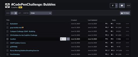Collections Codepen