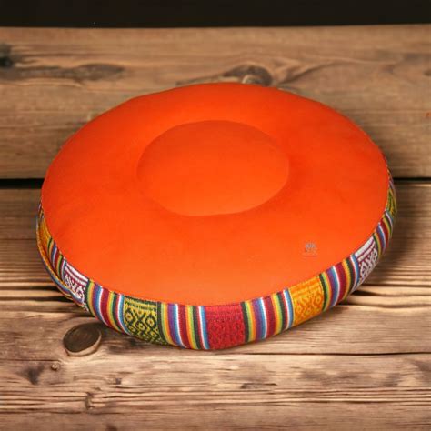 Buddhist Meditation Cushion Orange Amazing Hands Nepal