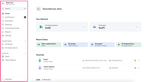 Overview Of The Global Navigation Bar And Homepage In Affinity