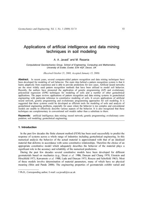 Pdf Applications Of Artificial Intelligence And Data Mining