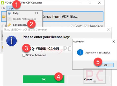 Vovsoft VCF To CSV Converter Free License Code 2025